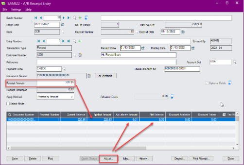 Adjusting Entries in Sage 300