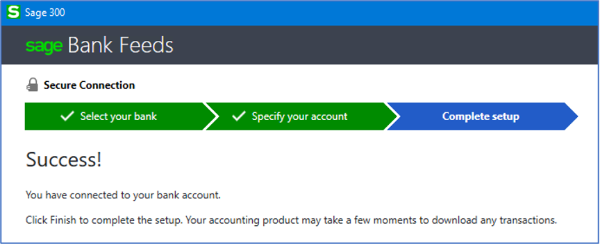 Sage 300 Bank Feeds Part 1